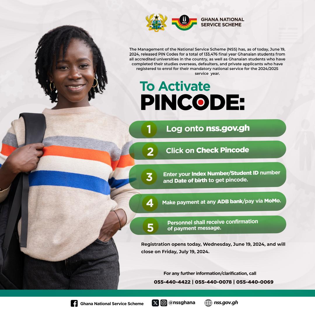 NSS Releases PIN Codes for Final-Year Ghanaian Students - MyYADTv.com